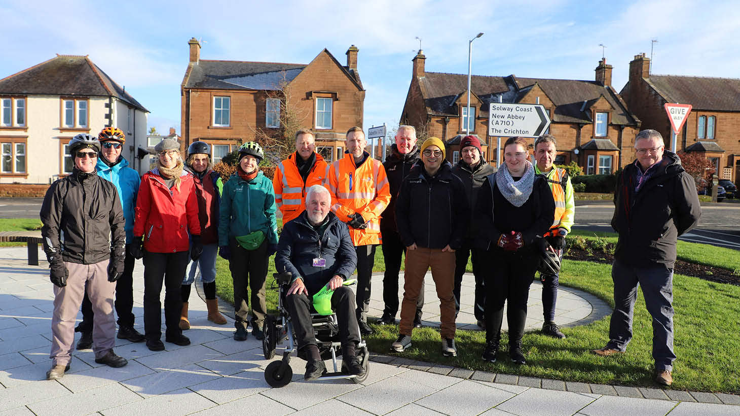 Young people in Dumfries help celebrate new walking, wheeling and ...