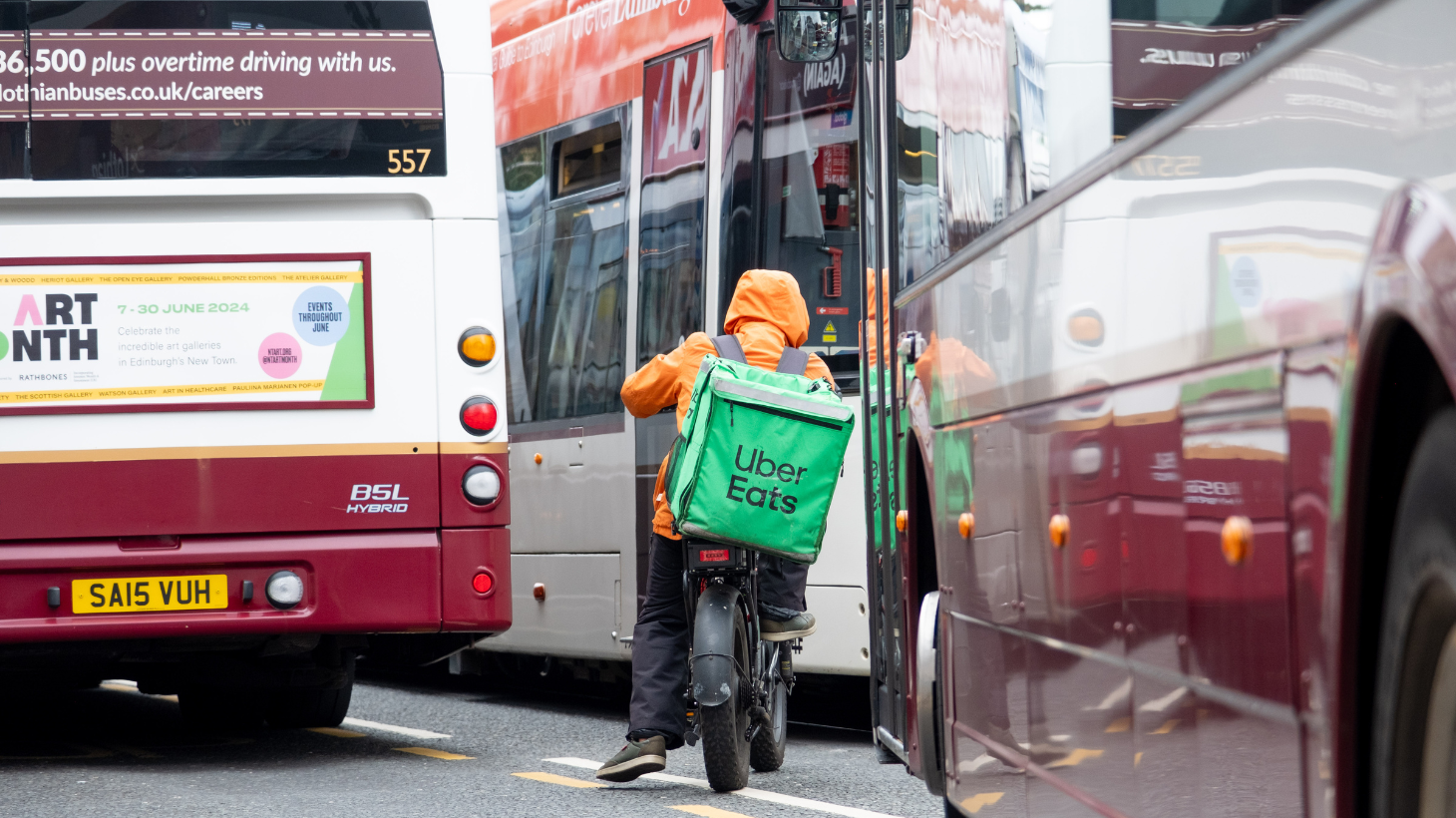 Major study explores the experiences of delivery cyclists in Edinburgh ...