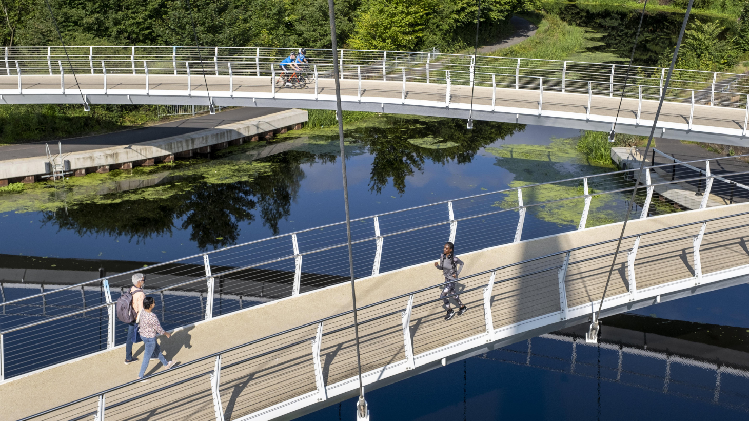Active travel bridge reaches quarter of a million journeys milestone ...