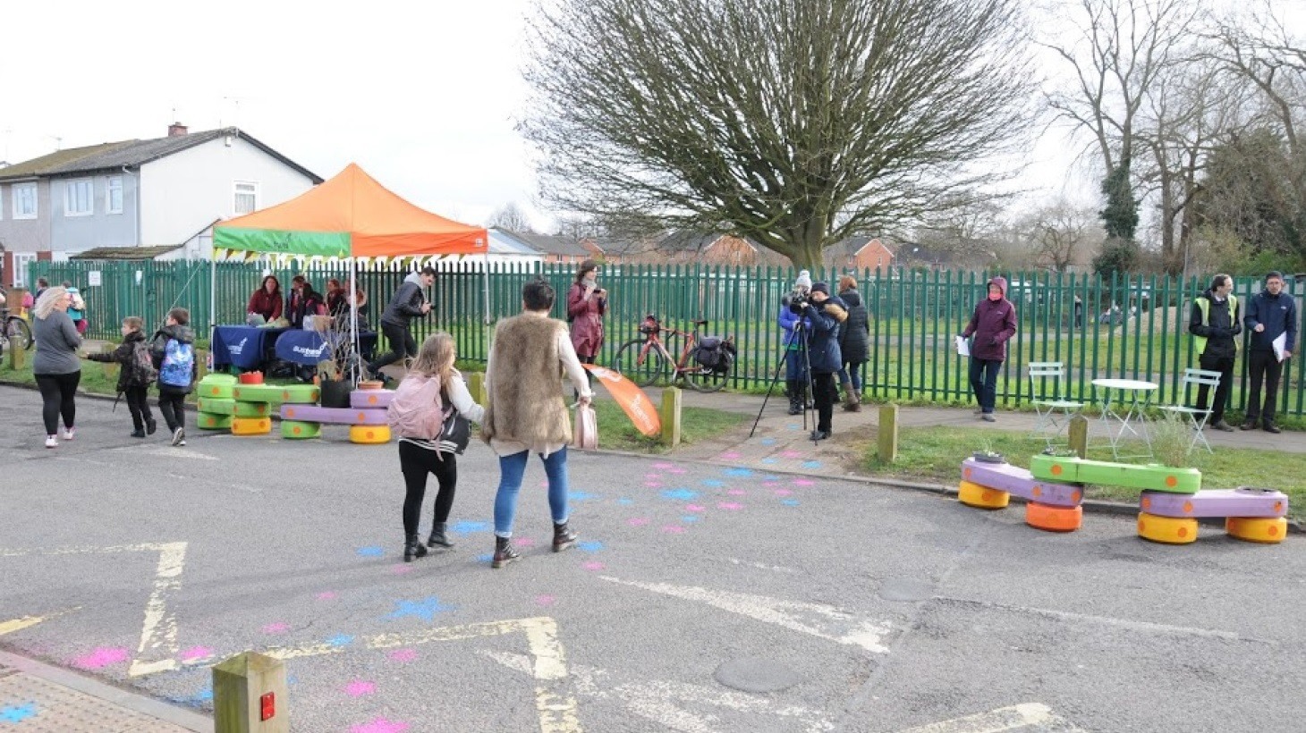 Children’s street designs tested outside school - Walk Wheel Cycle Trust